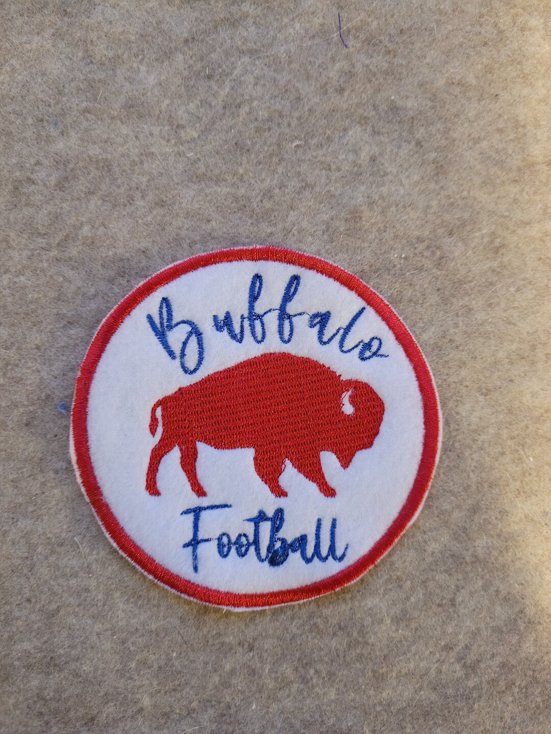 34. Standing Buffalo Script Patch 2 Sizes Available - Etsy