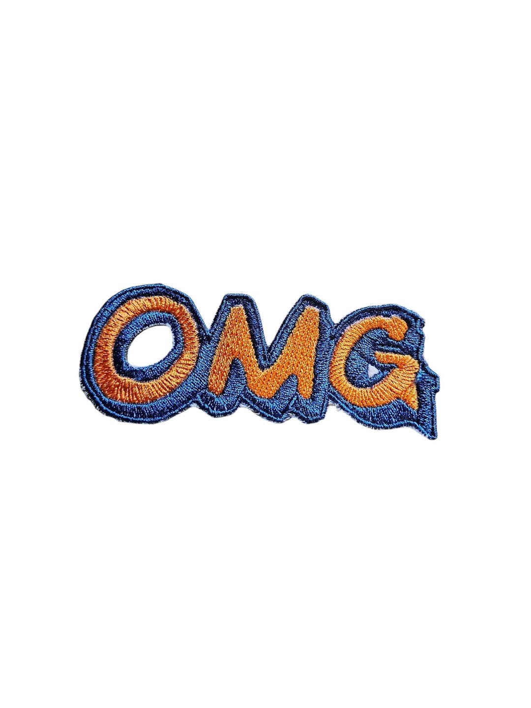 143. OMG Baseball Patch – Cartoon Style Iron-on Embroidered Patch in ...