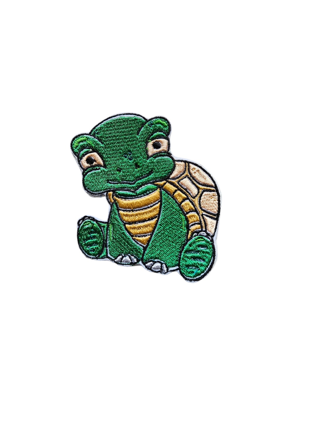 Turtle Patch Patch - Fun Iron on -- Machine Embroidered - Etsy