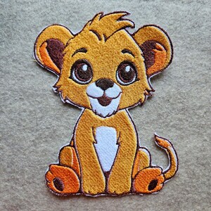 N6. Cute Lion Patch 4 Inch Iron On. - Etsy