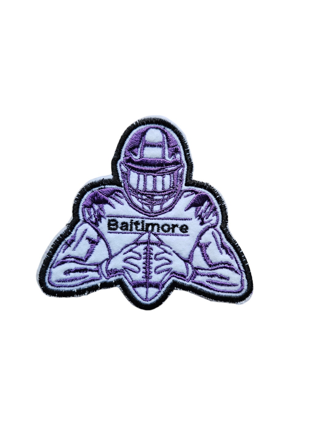 Baltimore Football Player Shaped Iron on Patch - Etsy