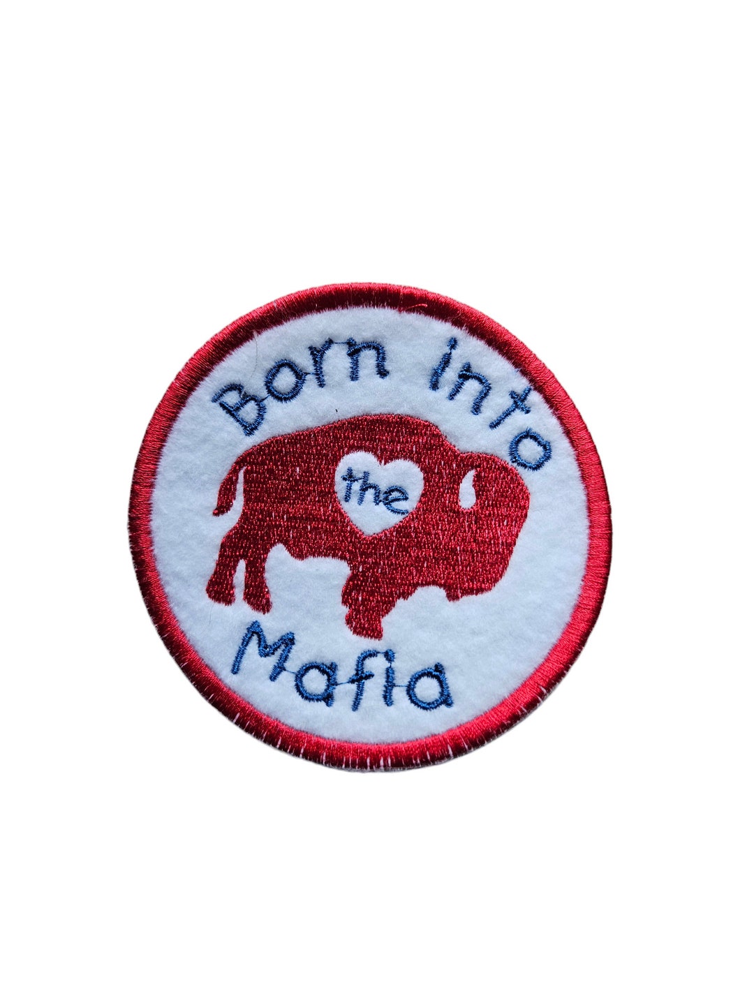 Buffalo Football Patch- Born Into the Mafia -embroidered Game Day Gear ...