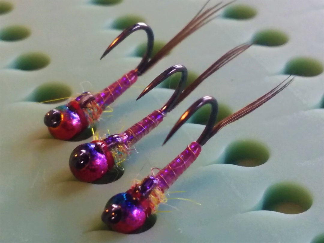 3 Egan's Rainbow Warrior Jig Nymph Fly. Euro Nymphs - Etsy Österreich