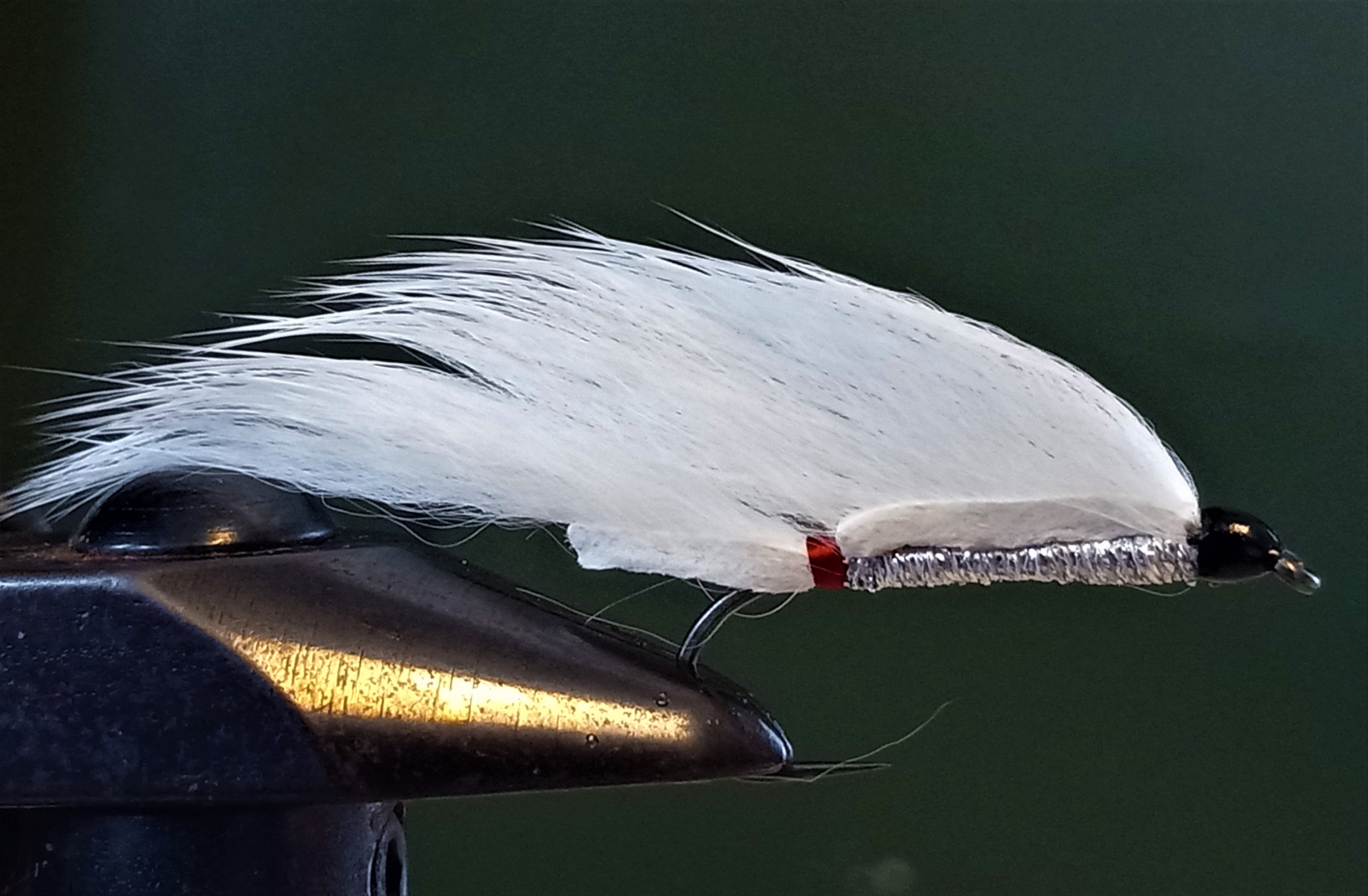 White Death Zonker Streamer Fly. Streamer Flies. - Etsy