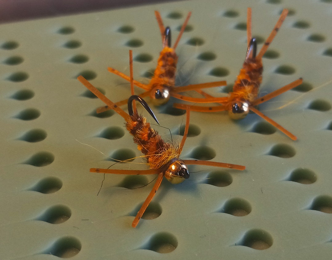 3- Euro Golden Stone Jig Nymph Fly. Euro Nymphs. - Etsy