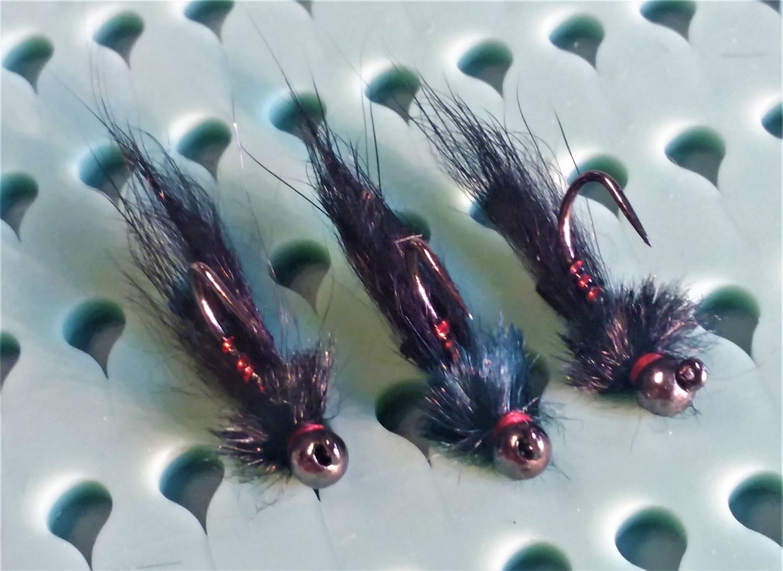 3- Mayer's Mini Leech Jig Nymph/streamer Fly. Euro Nymphs - Etsy