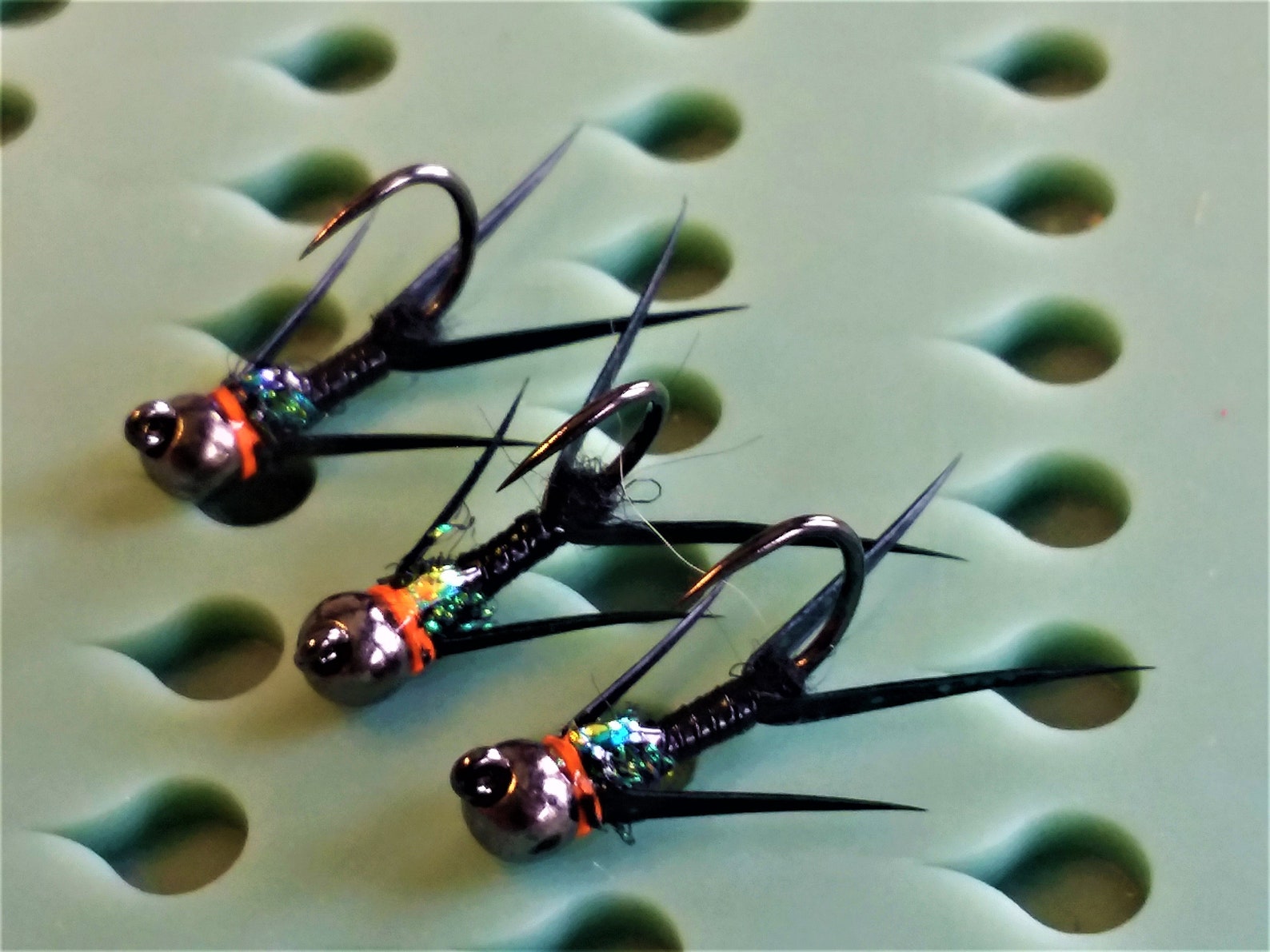 3- Tungsten Early Black Stone Jig Nymph Fly. Euro Nymphs. - Etsy