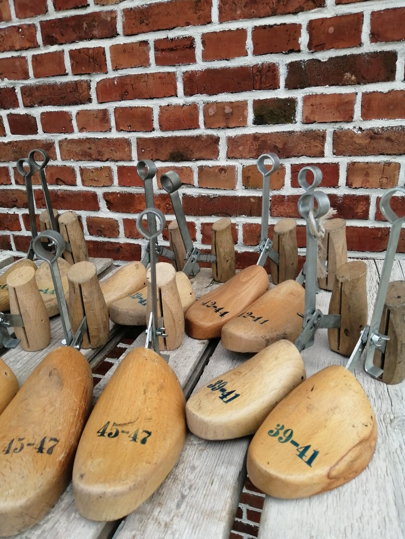 Vintage 1970s Wooden Shoe Trees Mens Boot Stretcher Original German ...