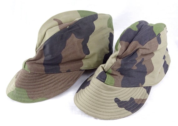 1990s French Army Field Cap Cotton Breathable Lightwe… - Gem