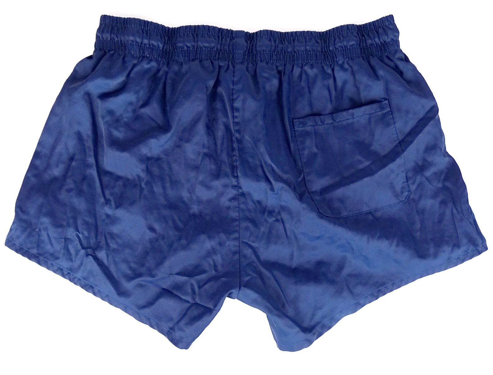 1990s German Army Shorts Cotton Lined Navy Blue Stripes Vintage Silky ...