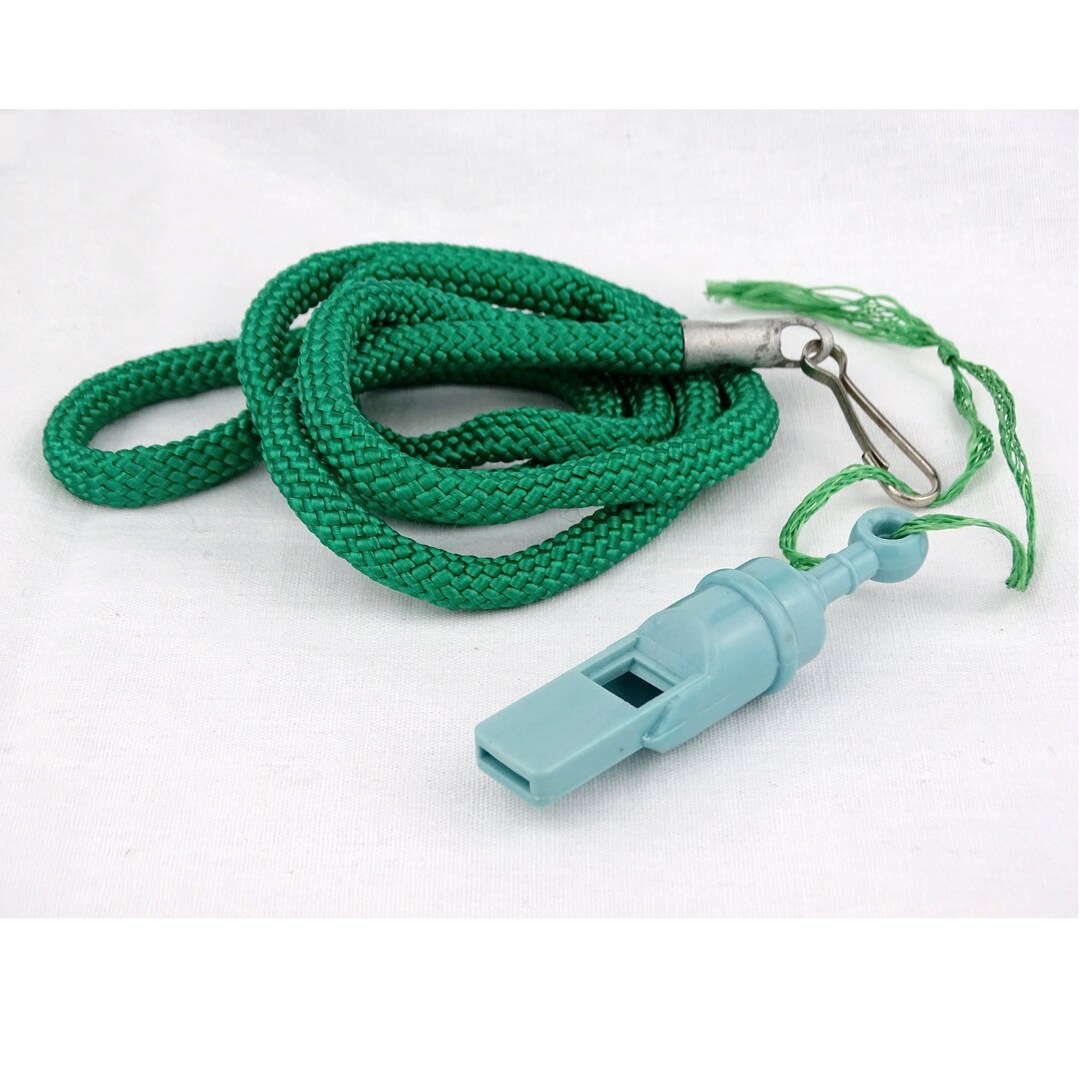 1990s Military Whistle With Lanyard Genuine Army Surplus Long Strong ...