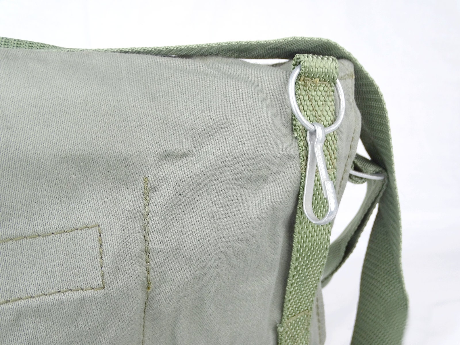 Vintage 1980s Military Shoulder Bag Army Surplus Spacious Canvas ...