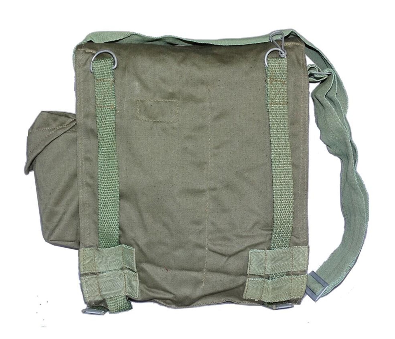 1970s Small Canvas Pannier Bag Vintage Olive Green Ex-army Bicycle ...