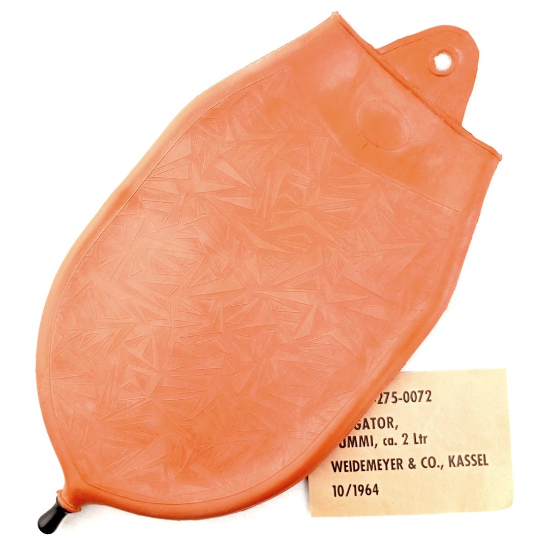 1960s Rubber Enema Irrigator German Army 2 Liter Esmarch Mug Douching ...