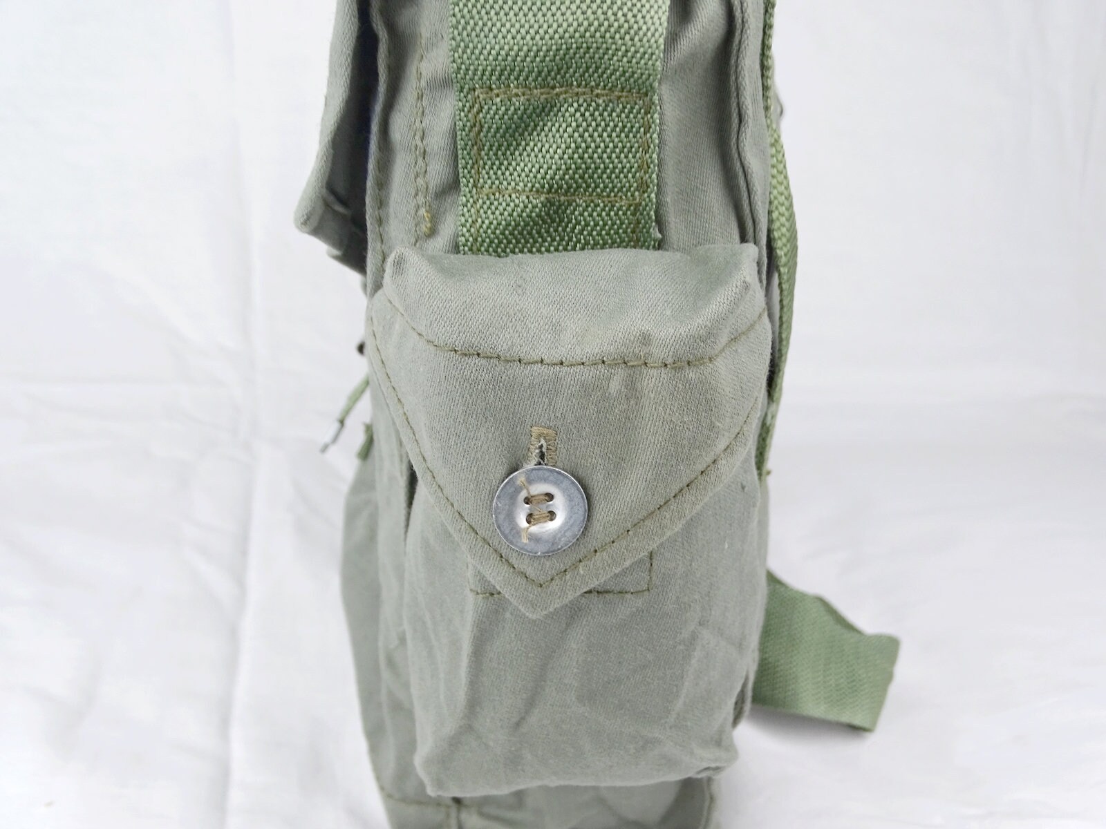 Vintage 1980s Military Shoulder Bag Army Surplus Spacious Canvas ...