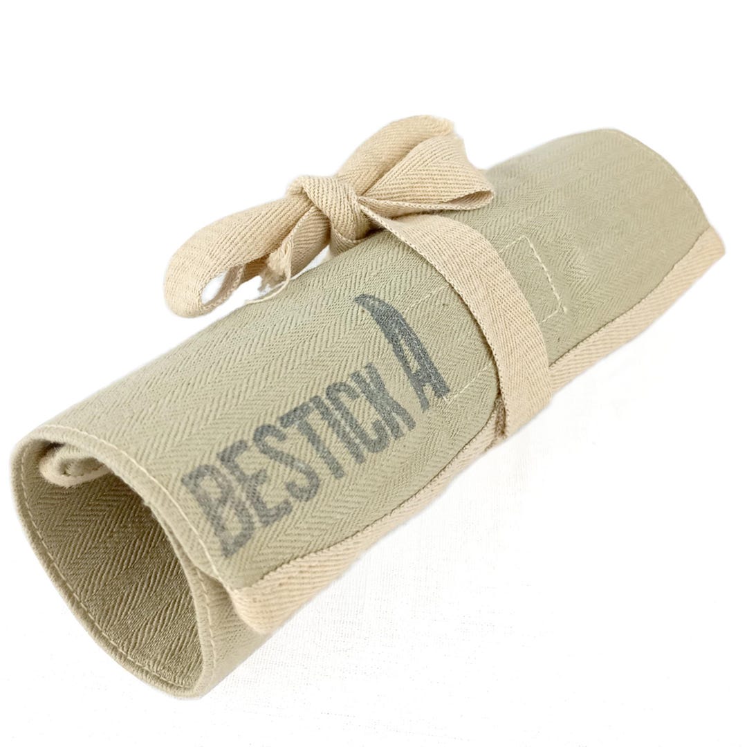 Small Roll up Pouch Cotton Canvas Swedish Army Pocket Size Utility ...
