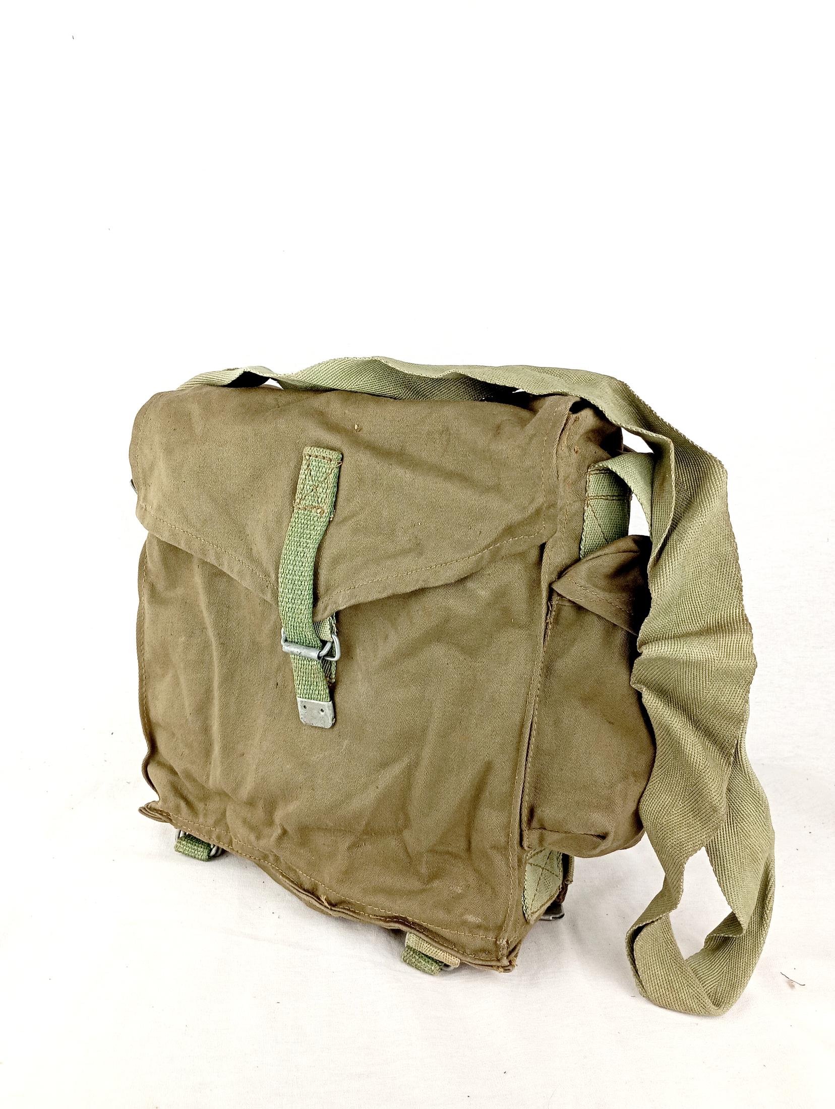 1970s Small Canvas Pannier Bag Vintage Olive Green Ex-army Bicycle ...