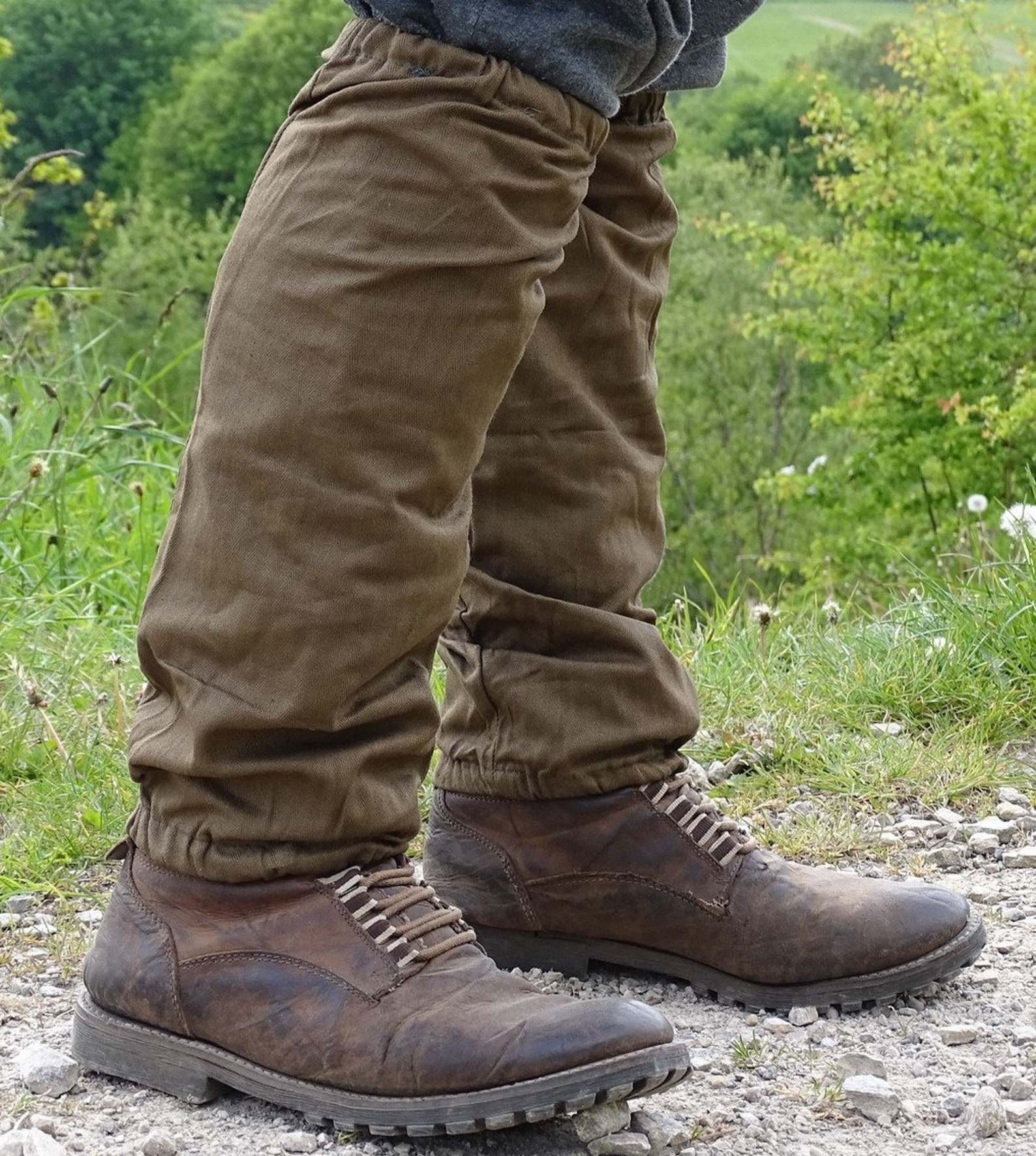 Genuine Army Canvas Gaiters Retro 1950s Long Spats Cotton Breathable ...