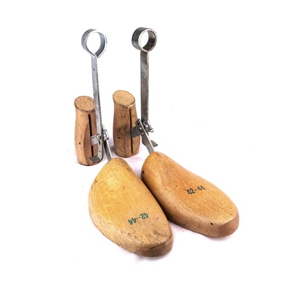 Vintage 1970s Ex-Army Wooden Boot Stretchers Shapers … - Gem