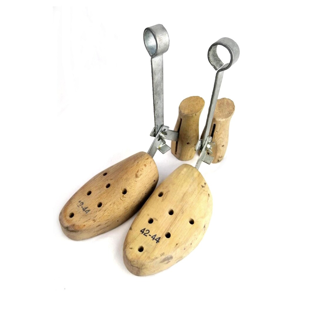 Vintage 1980s Ex-army Wooden Boot Stretchers Shapers Shoe Trees Mens ...