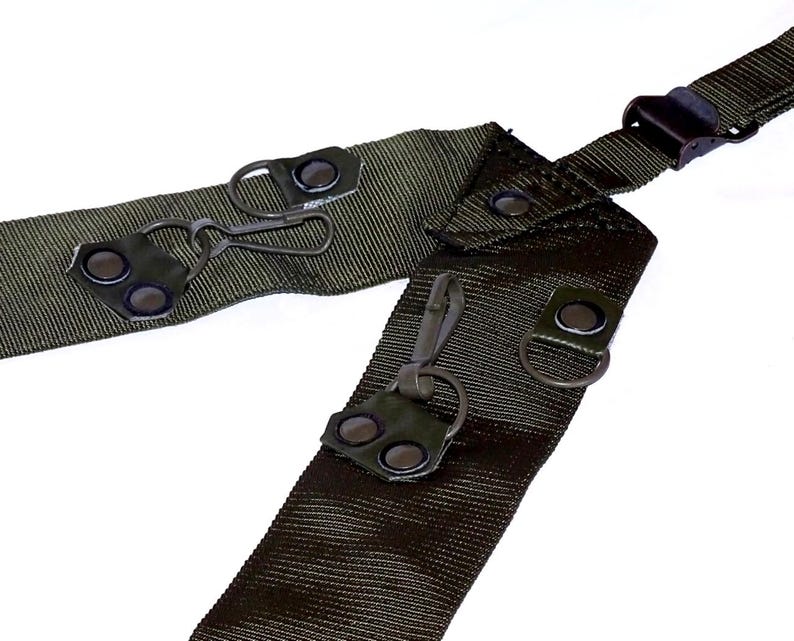 Ex-army Shoulder Harness Y-strap Suspenders Braces Adjustable Thick ...