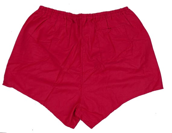1980s East German Military Cotton Shorts Red Rose Vin… - Gem