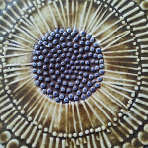 Wall Tile Lisa Larson Sunflower Unique Swedish Art Wall Dedor - Etsy