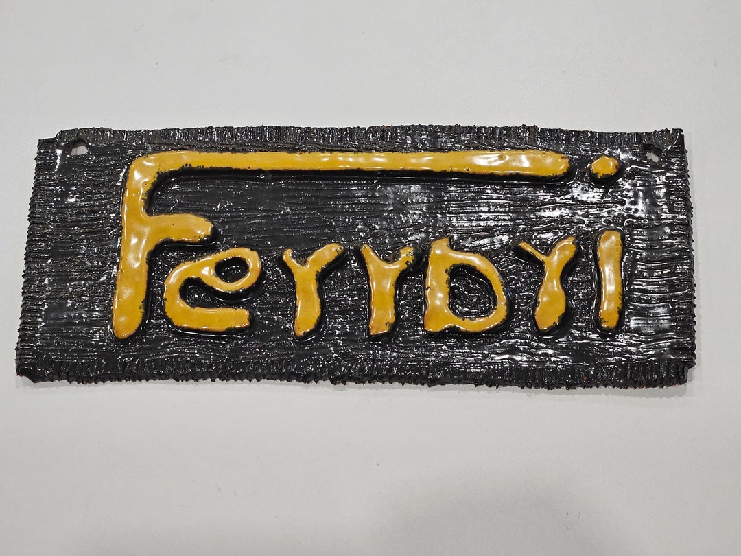 Vintage Ceramic TILE FERRARI Wall Hanging Ceramic Plate - Etsy UK