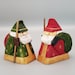 Hand Carved Wooden Folk Art Triangle Santa Claus Figure - Etsy