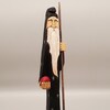 Hand Carved Wooden Folk Art Triangle Santa Claus Figure - Etsy