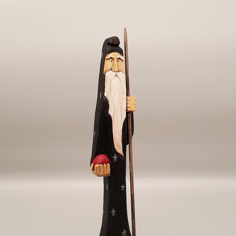 Hand Carved Wizard - Etsy