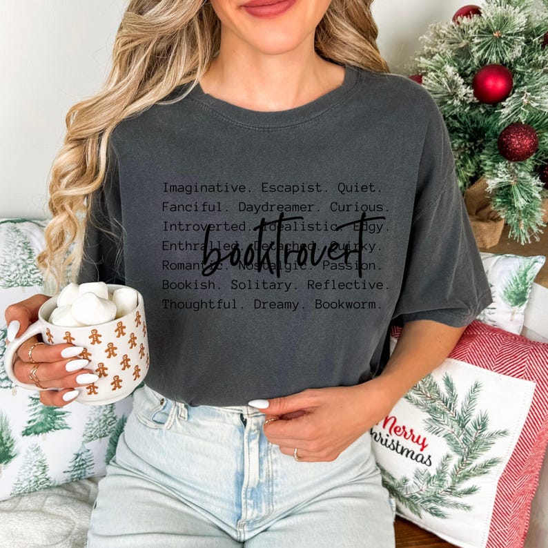 Booktrovert Comfort Colors T-shirt, Bookworm Introvert Tee - Etsy UK