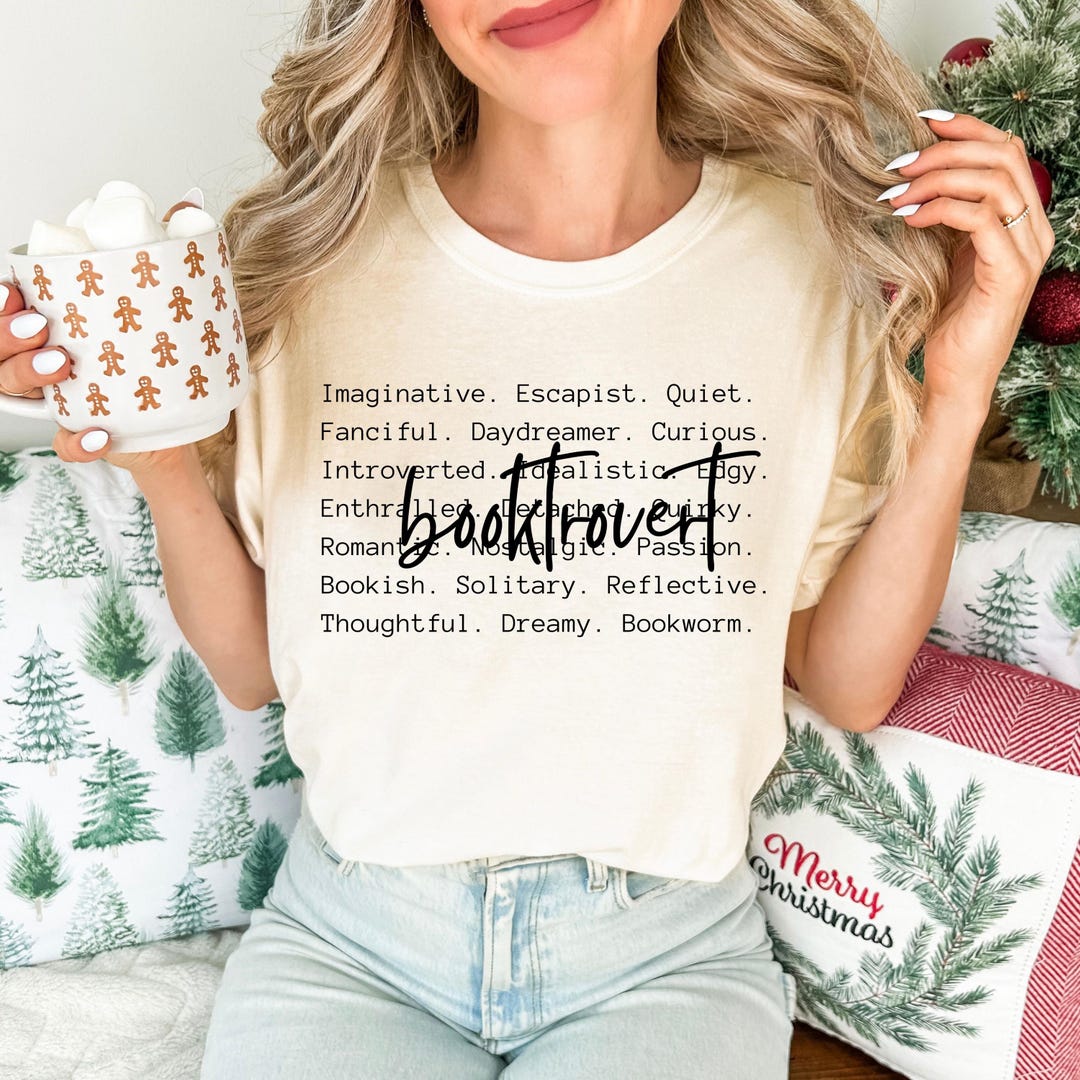 Booktrovert Comfort Colors T-shirt, Bookworm Introvert Tee - Etsy UK