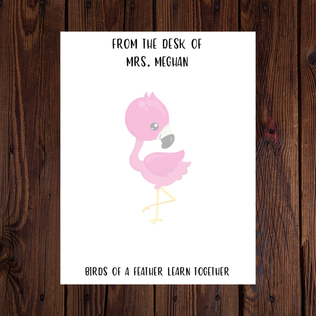 Personalized Teacher Gift, Flamingo Notepad, Flamazing Notepad, Notepad ...