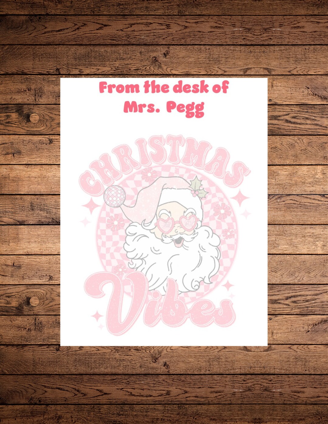 Christmas Vibes Notepad, Christmas Notepad, Personalized Notepad ...