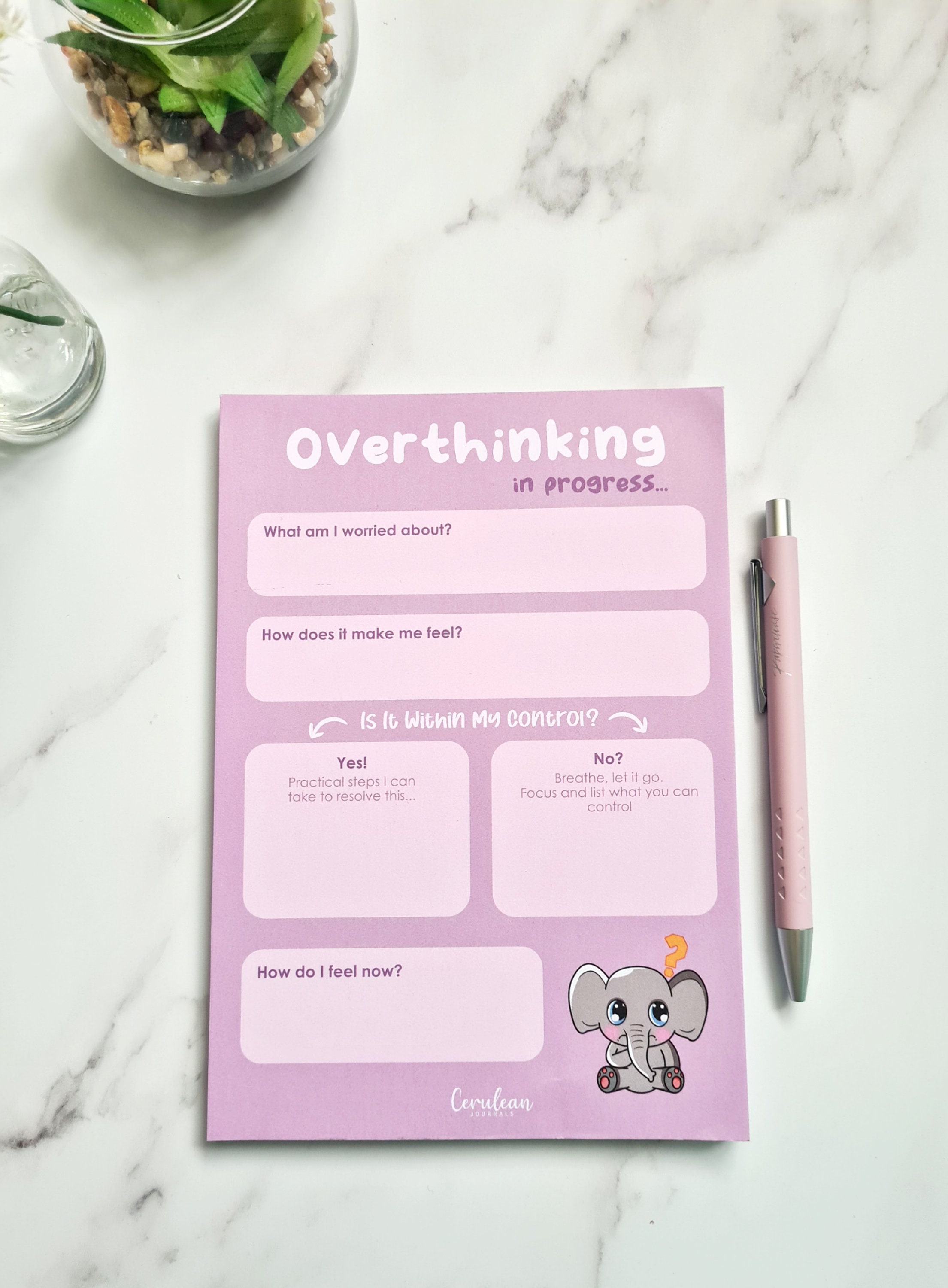 Overthinking Notepad - Etsy