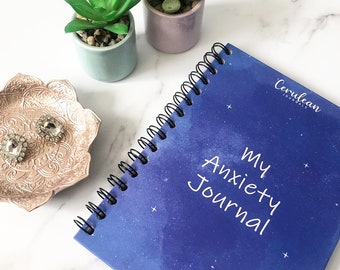 CBT Anxiety Journal Printable Manage Worries Workbook - Etsy