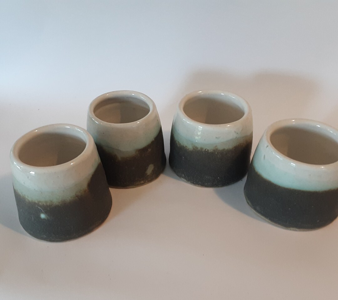 Set of 4 Copper Patina Coffee Beakers - Etsy