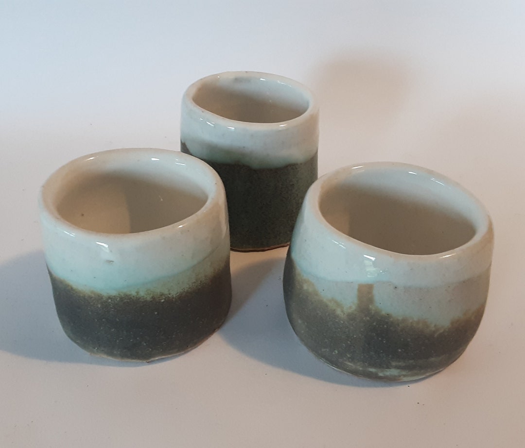 Set of 3 Copper Patina Espresso Cups - Etsy
