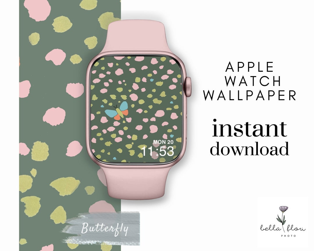Apple Watch Face, Watch Wallpaper, Butterfly Watch Background, Apple ...