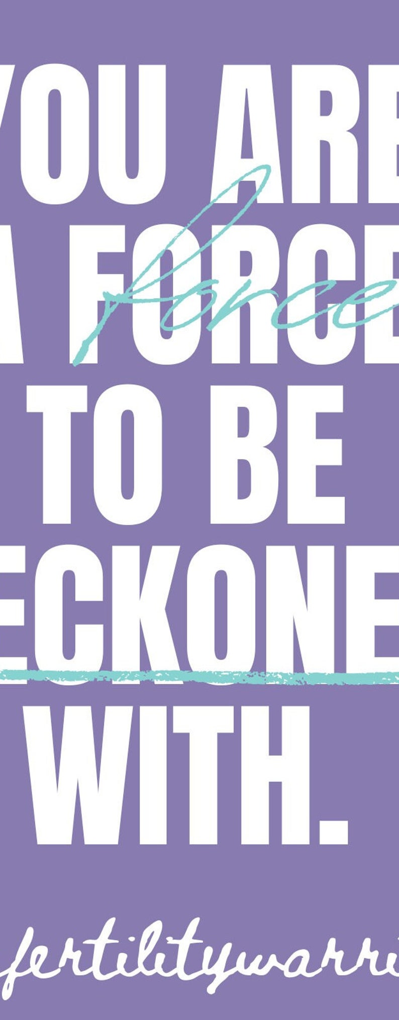 IVF Cycle Planner- Printable + Free Infertility Warrior Phone Wallpaper ...