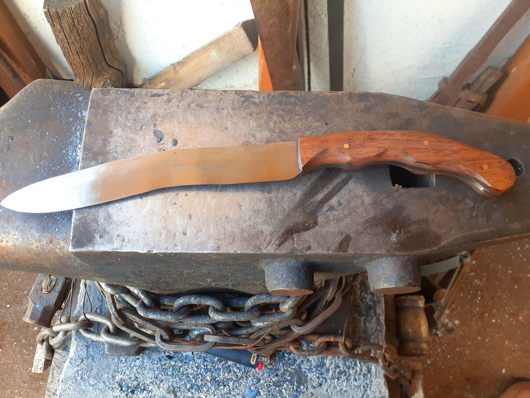 Forward Leaning Recurve Bush Knife With Extra-long Hickory Handle. - Etsy