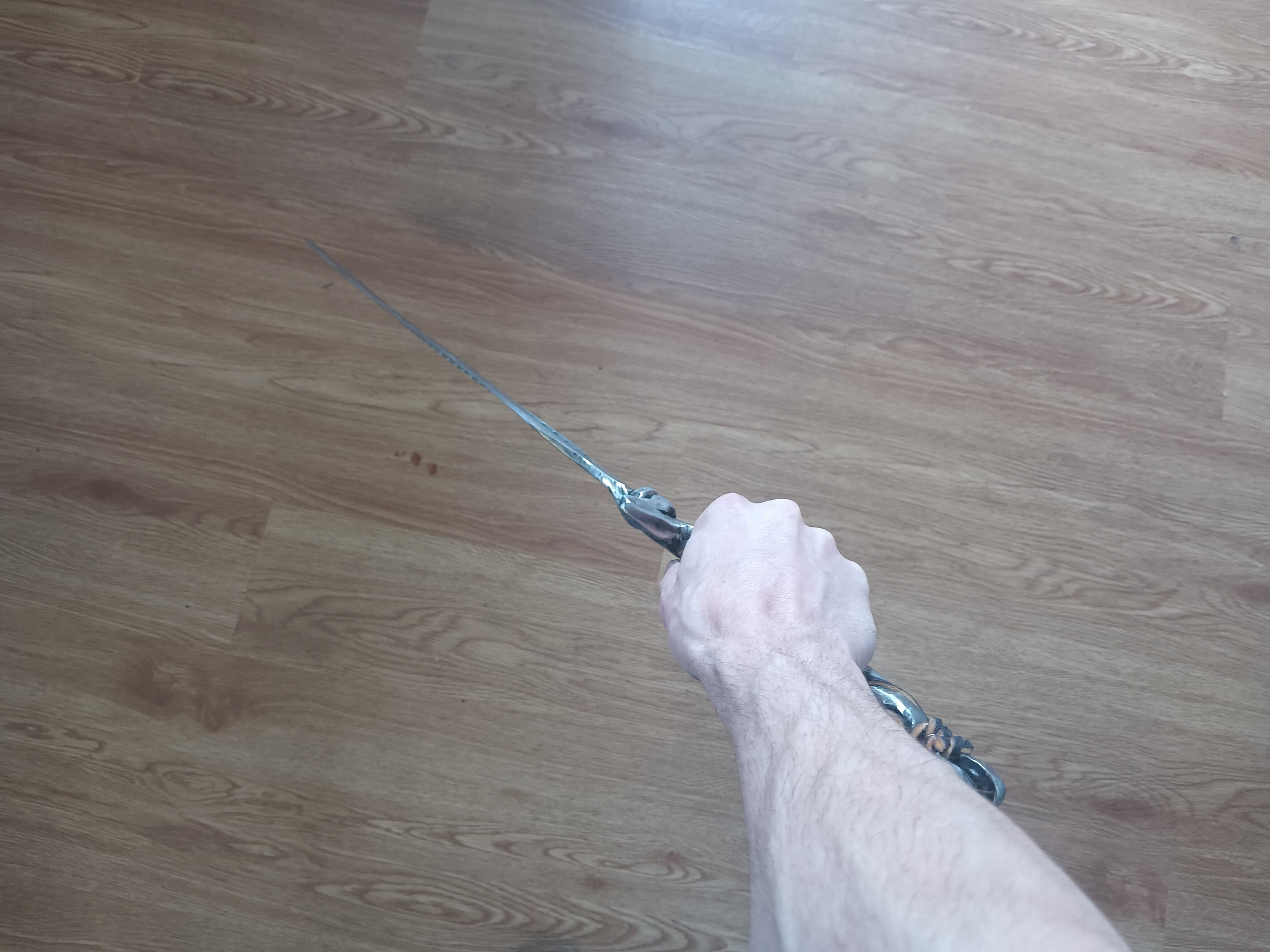 Hollow's Coiled Sword, Hand Forged One Piece Construction, Twisted ...