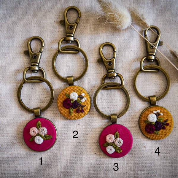 Embroidered Keychain (Just for you!) - Etsy