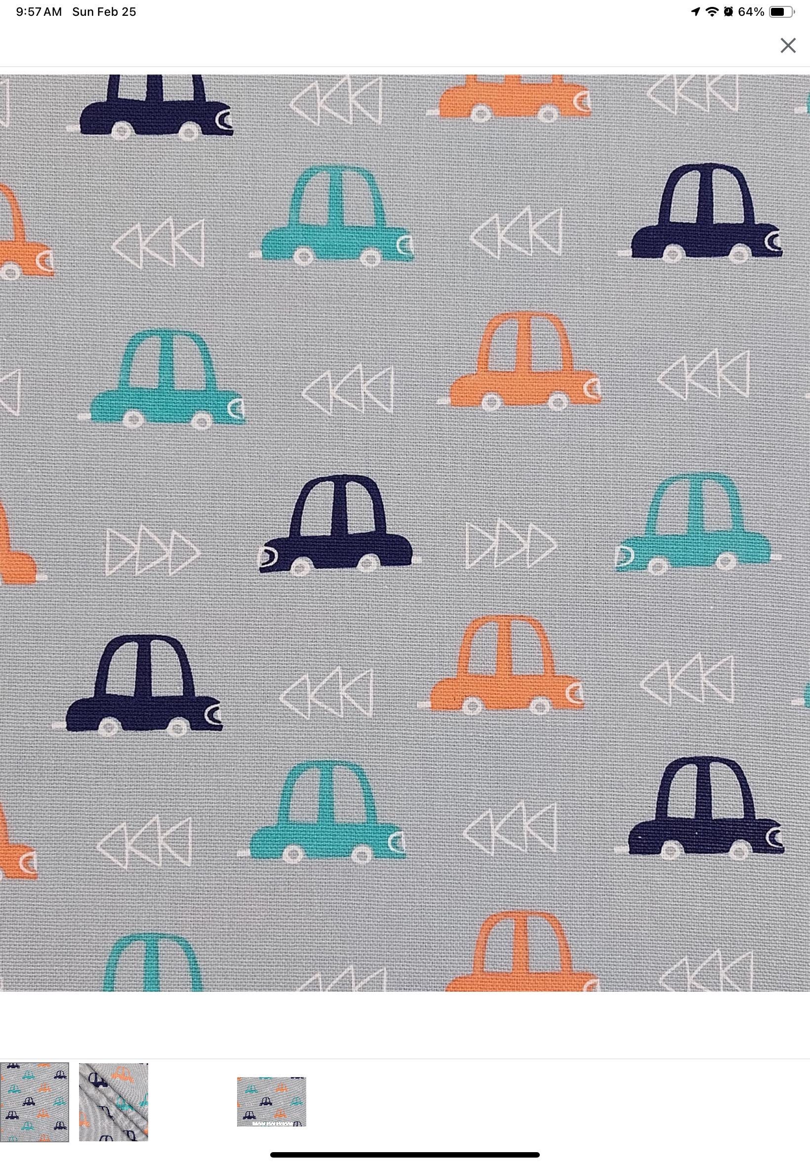 Premier Print Beep! Beep! Car Print Cotton Twill Home Decor Fabric - Etsy