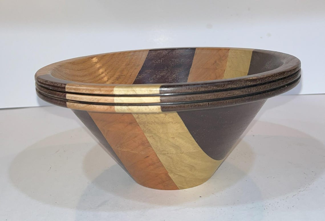Board Style Segmented Turned Bowl - Etsy