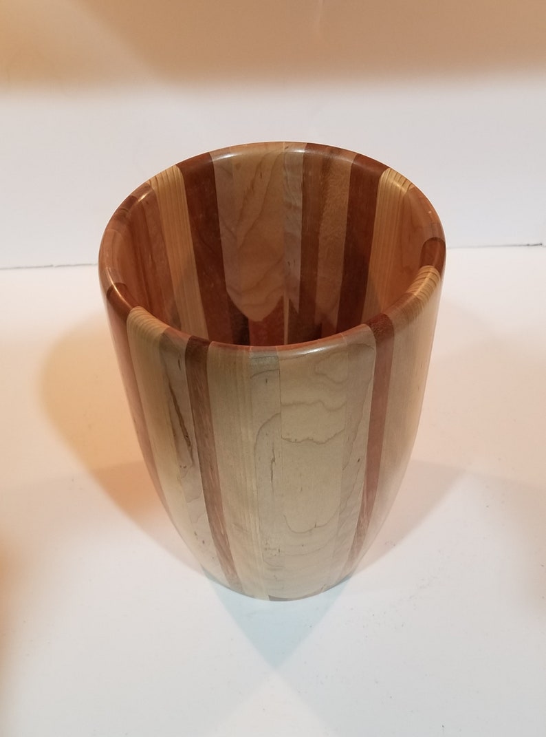 Stave Style Segmented Wood Turned Bowl | Etsy