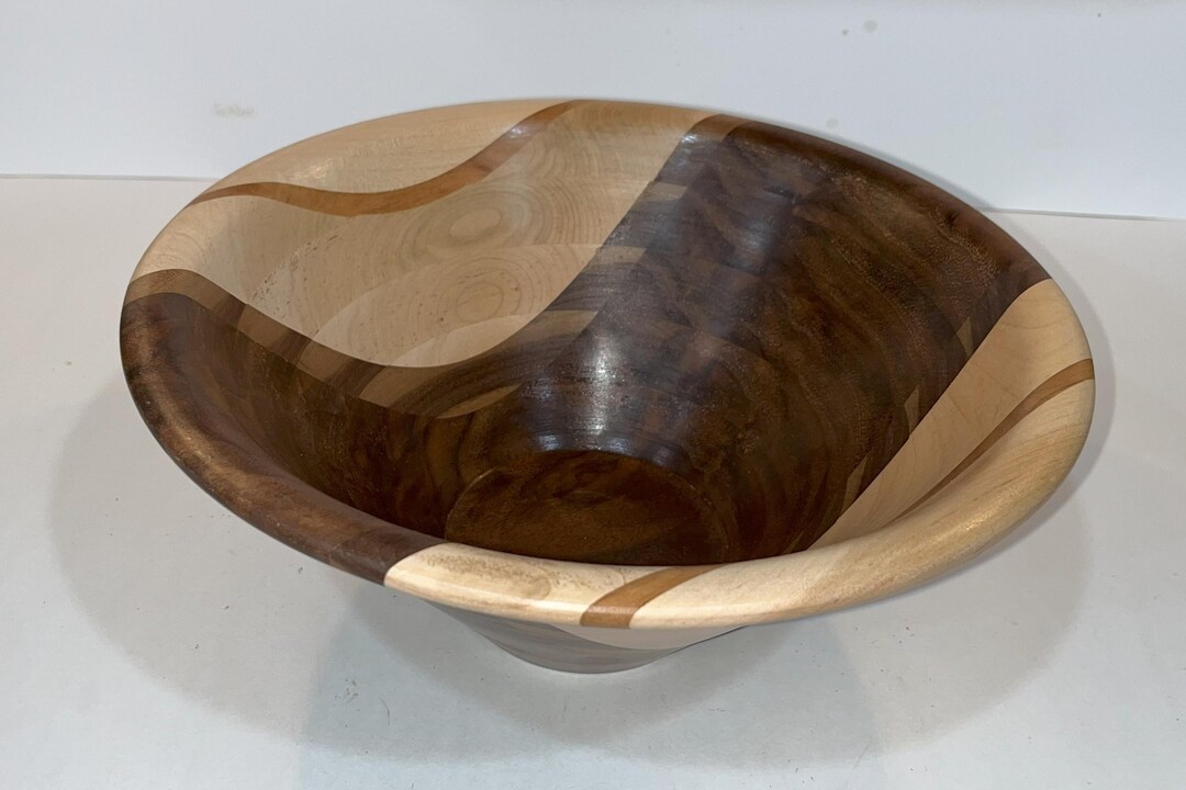 Board Style Segmented Turned Bowl - Etsy