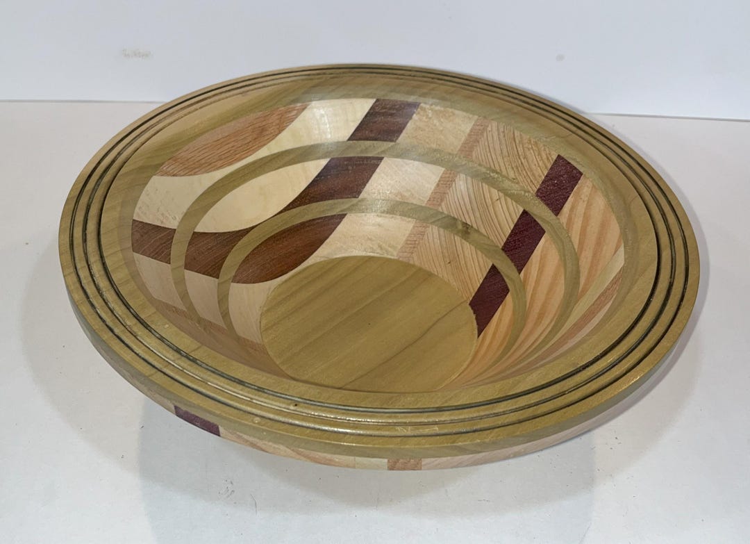 Board Style Segmented Turned Bowl - Etsy