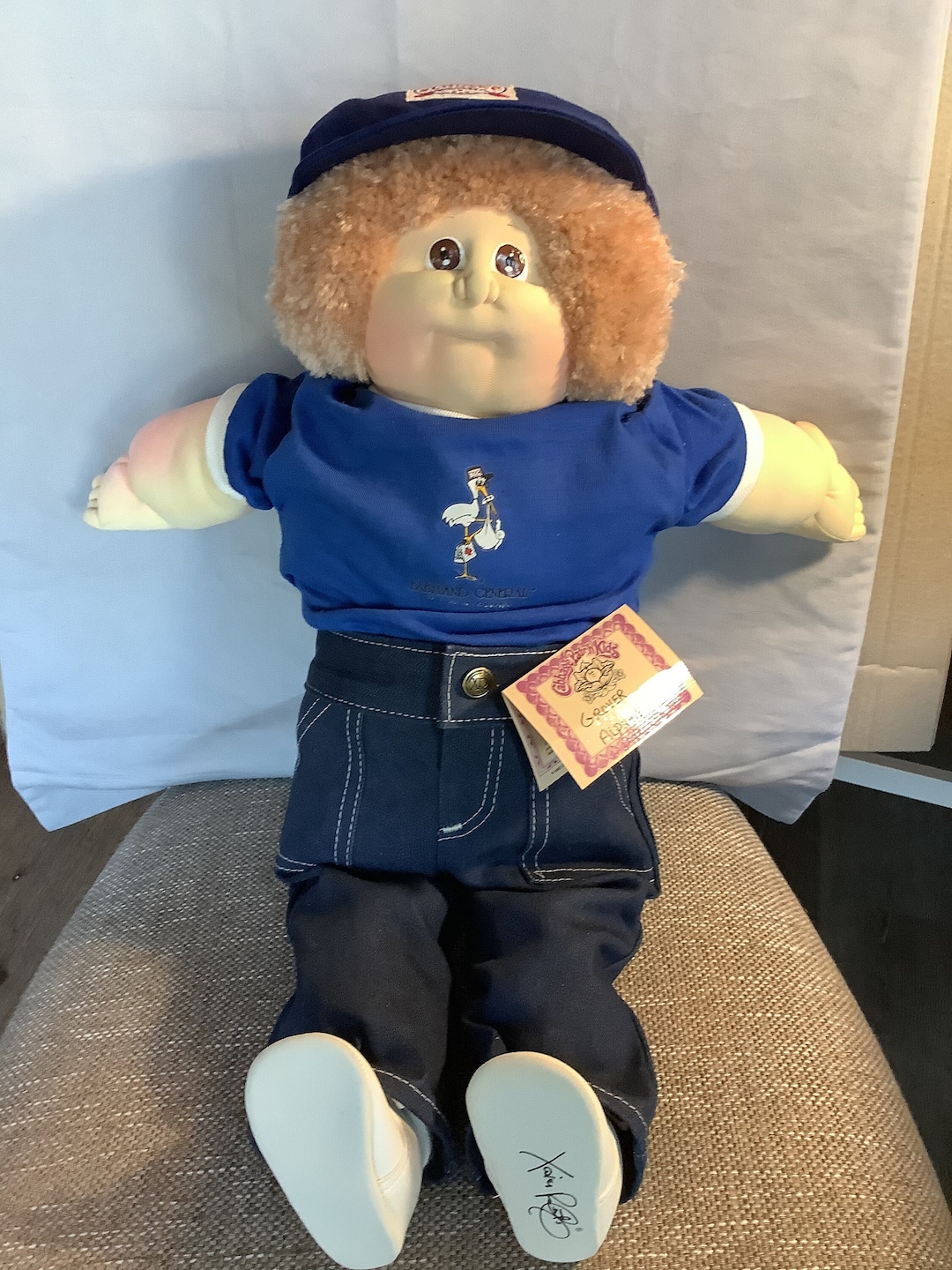 Vintage 1983 Signed Xavier Roberts Soft Sculptured Cabbage Patch Kid Mint Condition - Etsy